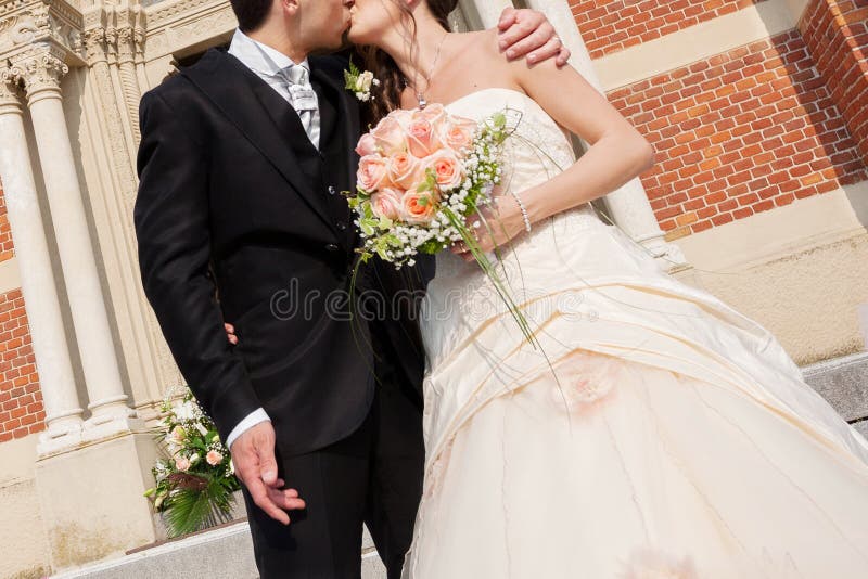 Wedding kiss stock photo. Image of love, emotion, ceremony - 39913876
