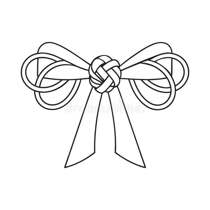 Wedding Knot Bow stock vector. Illustration of isolated - 365615914