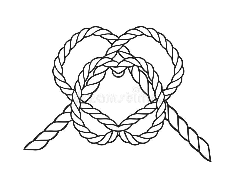 Wedding Knot Heart stock illustration. Illustration of matrimonial ...