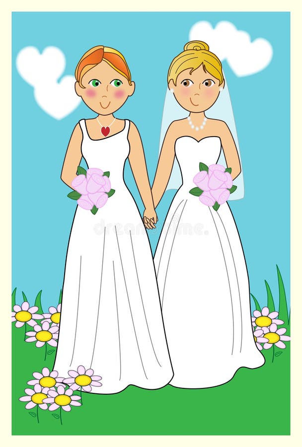 Lesbian Couple Clip Art 2 Stock Illustrations 2 Lesbian Couple Clip