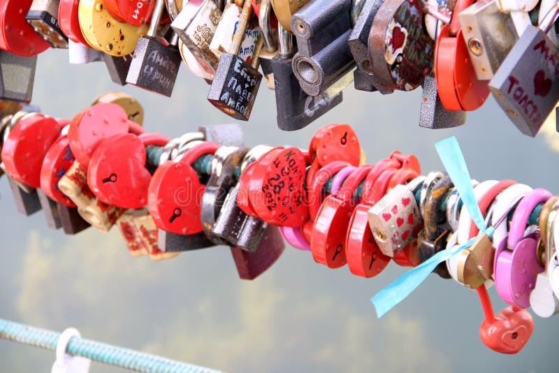 Wedding locks stock image. Image of hangs, wedding, love - 40345443