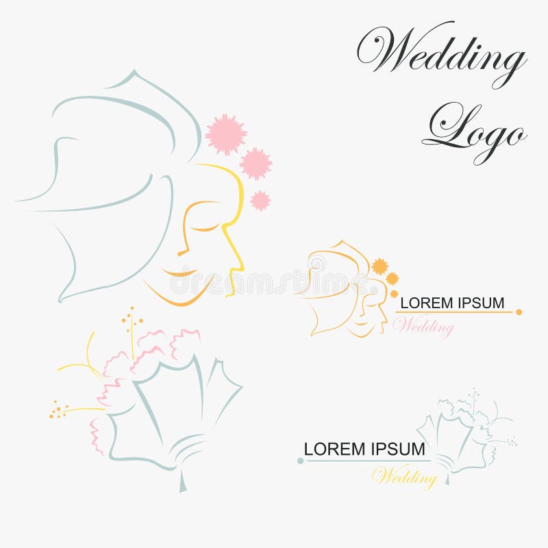 Wedding Logo stock vector. Illustration of design, logo - 60892070