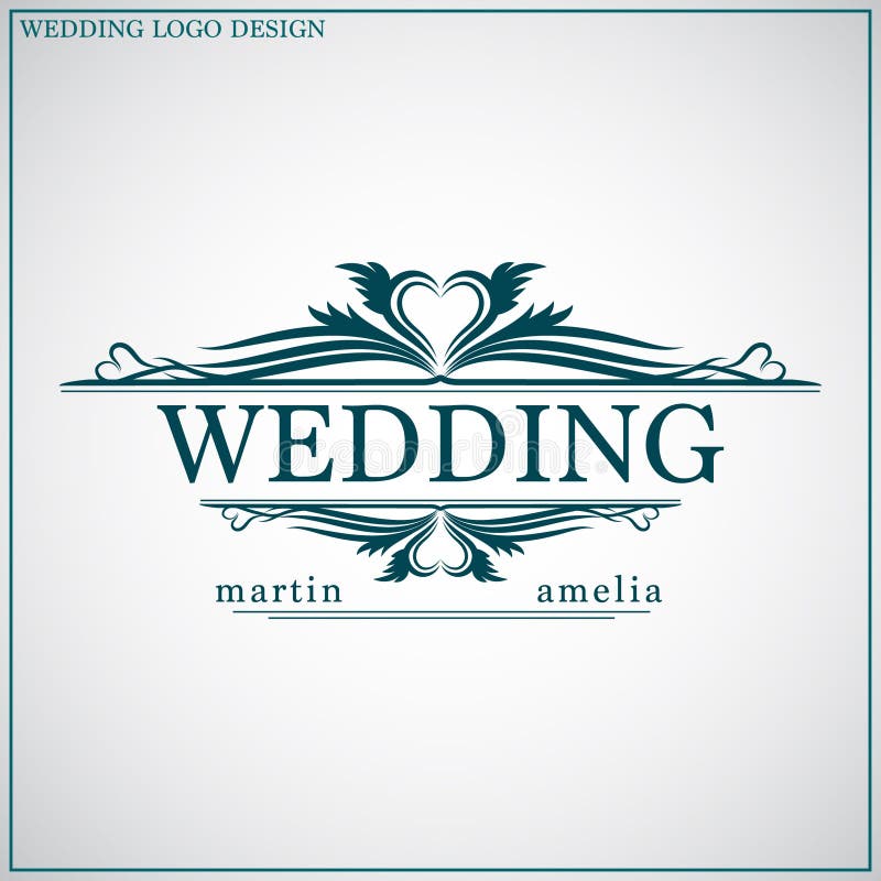 Wedding Logo Design Template. Wedding Logo Vector Stock Vector ...
