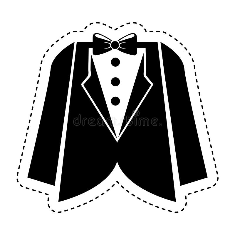 Wedding male suit icon stock illustration. Illustration of business ...