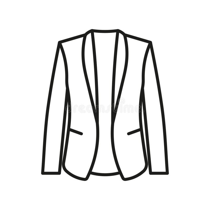 Wedding Male Suit. Icon Isolated on White Background. Stock Vector ...