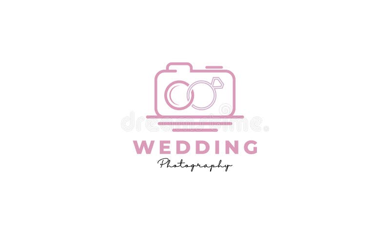 Wedding / Married Camera / Ring / Photography Event Logo Design Stock ...