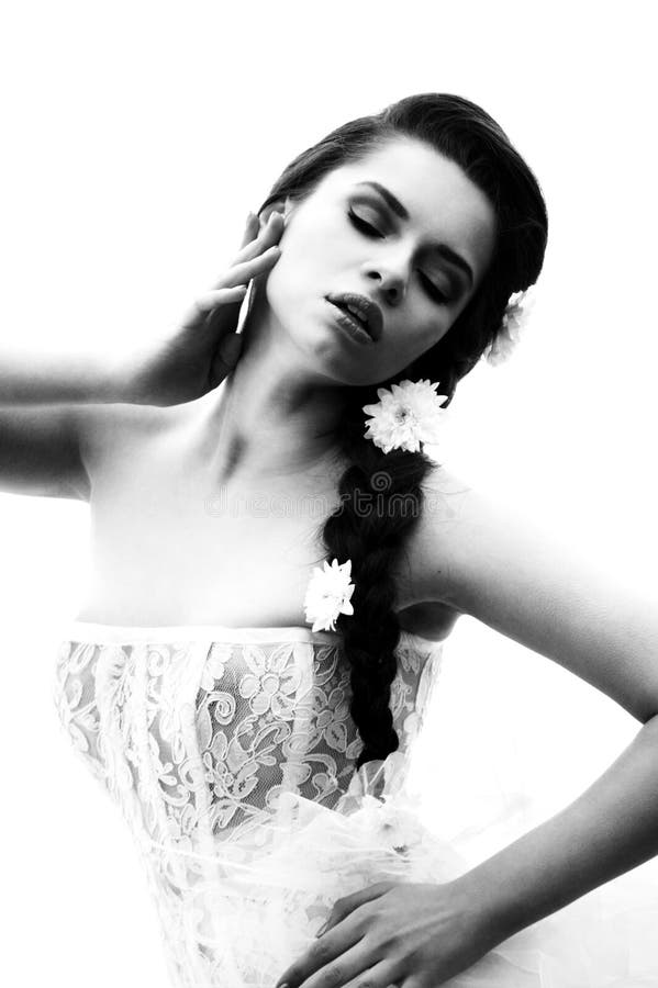 Wedding model stock photo. Image of stand, standing, female - 27395500