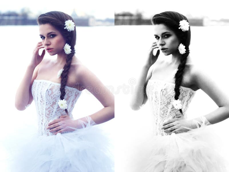 Wedding model stock image. Image of outdoors, luxury - 27395501