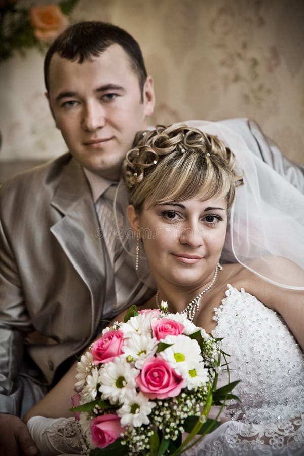 Latino Wedding Couple Toasting Stock Image - Image of latino, glamour ...
