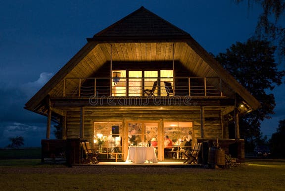 Wedding party in house stock image. Image of dark, wooden - 3182535