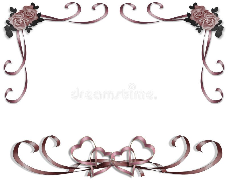 Floral Corner Design for Wedding Stock Illustration - Illustration of ...