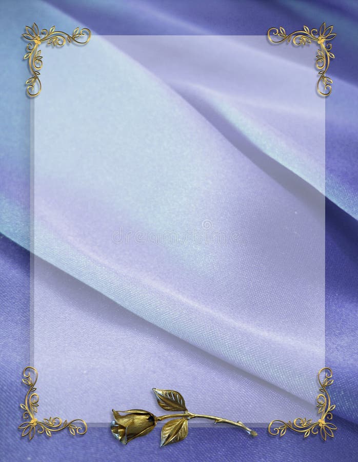 Wedding Party Invitation Border Stock Illustration - Illustration of ...