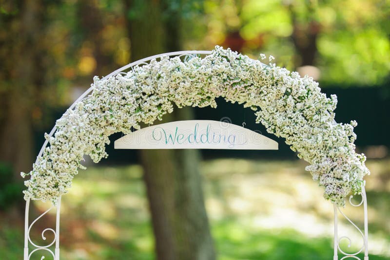 Wedding Path Decorations Newlyweds Nature Garden Stock Photos - Free ...