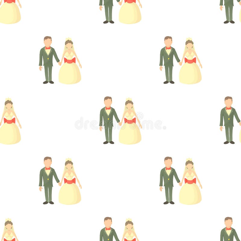 Wedding Pattern Seamless Vector Stock Vector - Illustration of cartoon ...