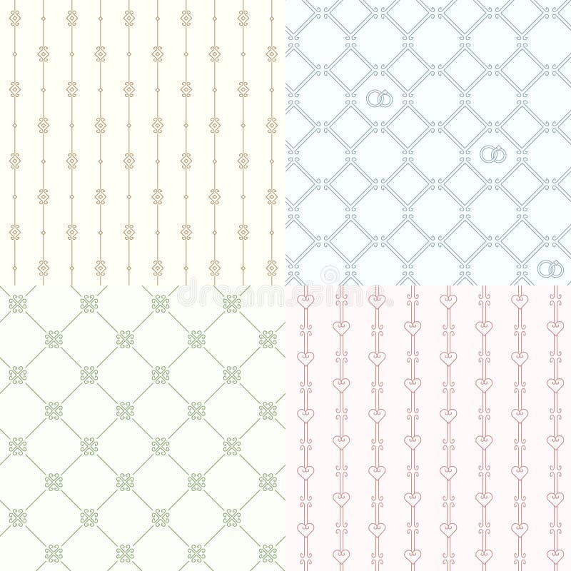 Wedding patterns stock vector. Illustration of ornament - 45951006