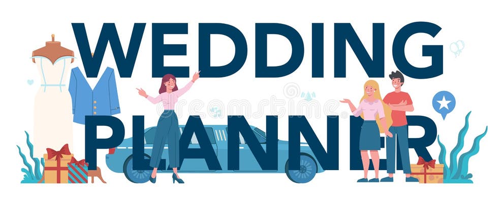Wedding Planner Typographic Header Concept. Professional Organizer ...