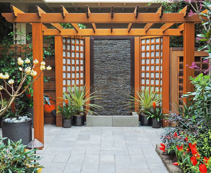 Wedding portal stock image. Image of waterfall, vase - 13882981