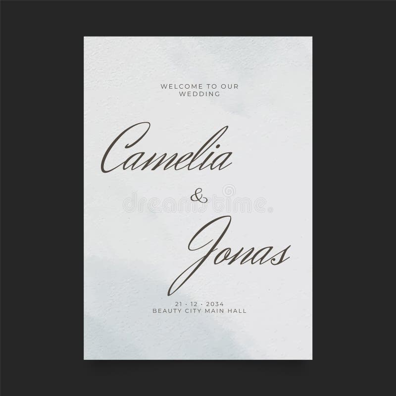 Wedding Poster for Welcome Sign. Template Welcome Poster. Vector ...