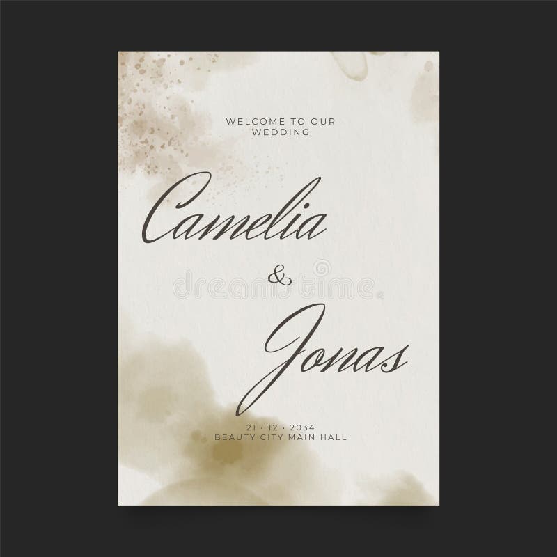 Wedding Poster for Welcome Sign. Template Welcome Poster. Vector ...