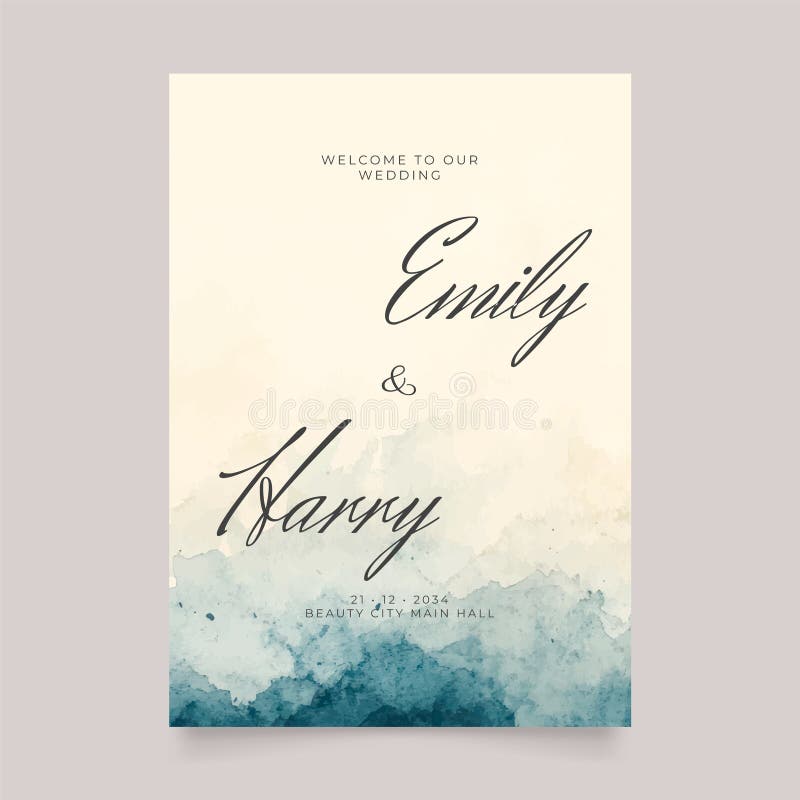 Wedding Poster for Welcome Sign. Template Welcome Poster. Vector ...