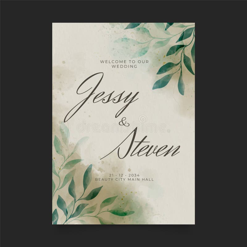 Wedding Poster for Welcome Sign. Template Welcome Poster. Vector ...