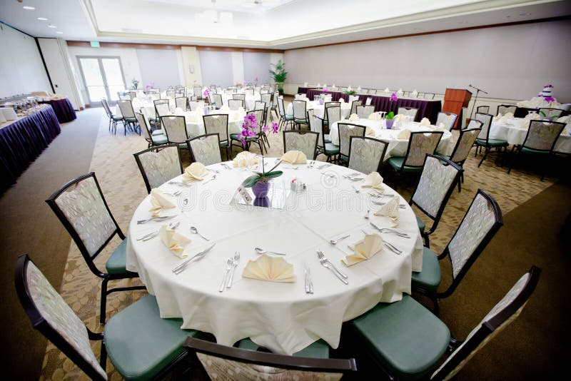 Wedding Reception Area stock photo. Image of napkin, entertaining ...
