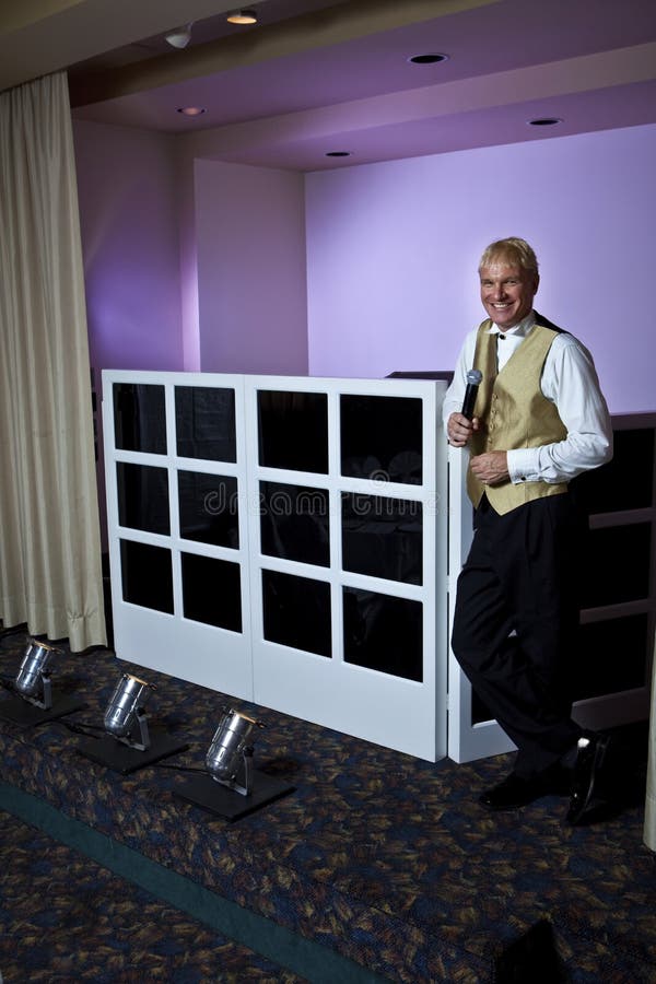 Wedding reception DJ stock image. Image of cheerful, entertainmant ...