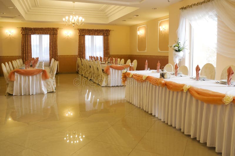Wedding reception interior stock image. Image of catering - 23306459