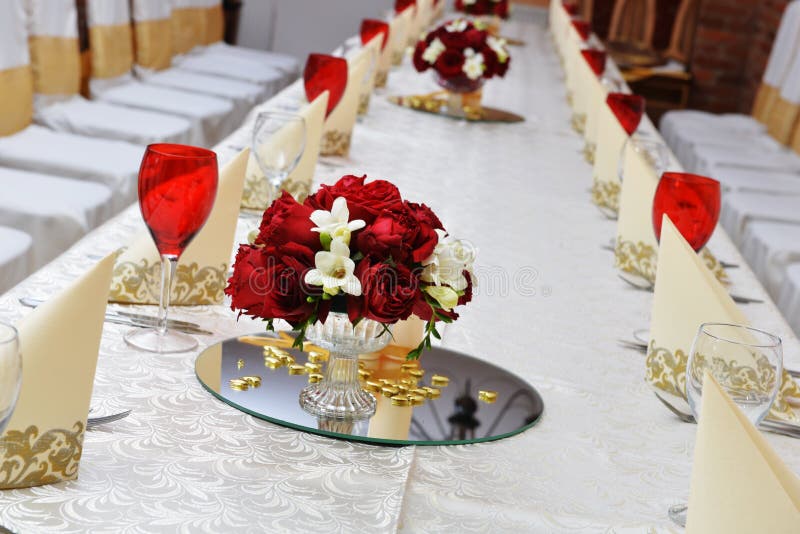 Wedding reception stock photo. Image of arrangement, luxury - 35753050