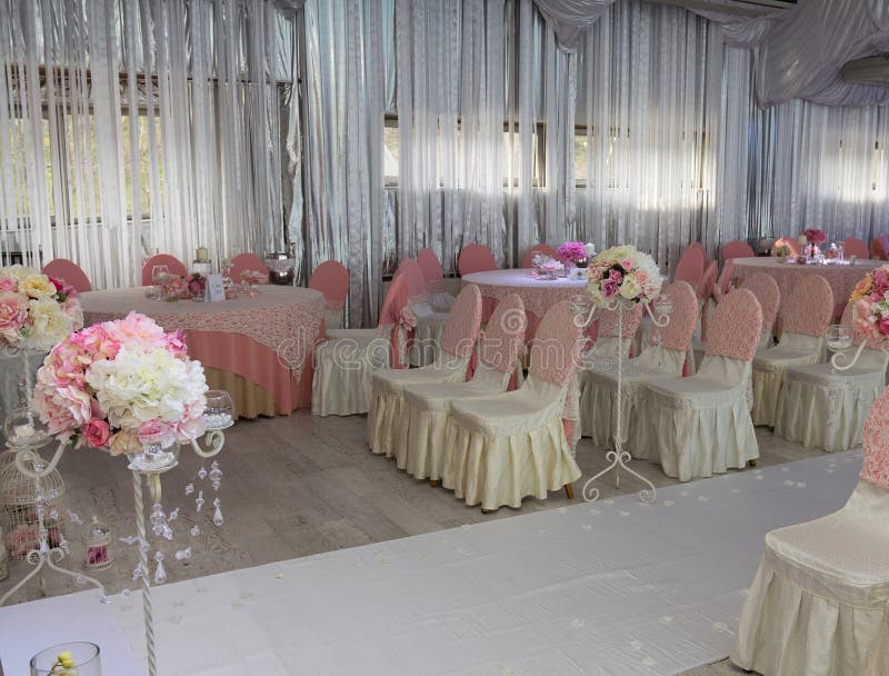 Wedding reception stock image. Image of interior, glass - 52431763