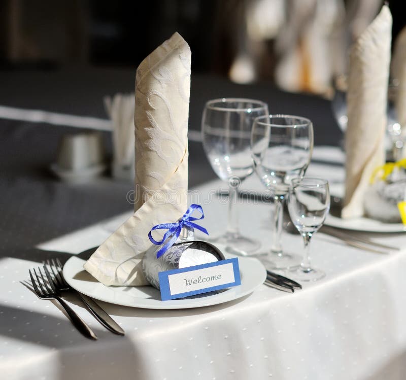 Wedding Reception in the Restaurant Stock Photo - Image of arrangement ...