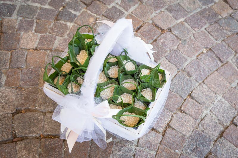 Wedding Confetti and Wedding Rice Stock Photo - Image of married ...