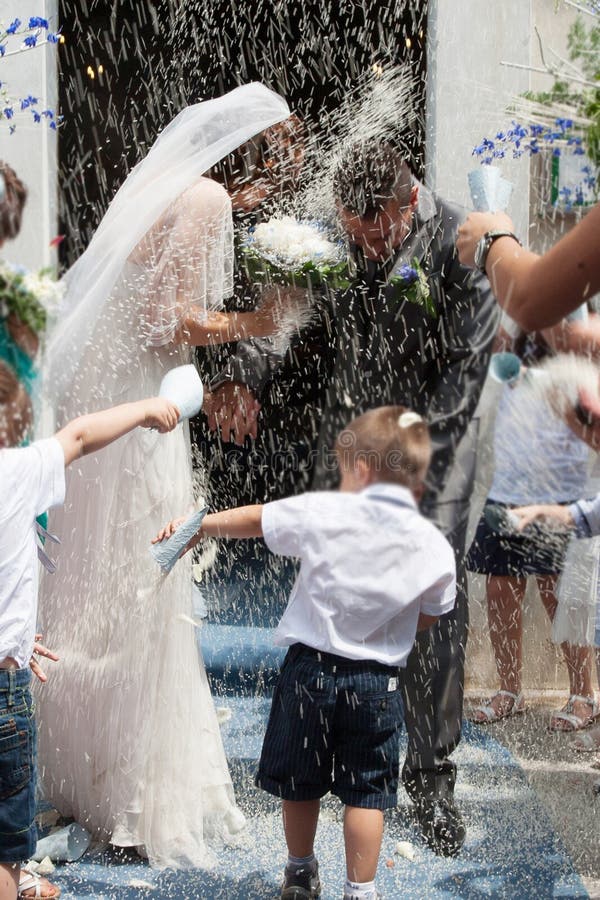 Wedding, rice over married stock photo. Image of celebration - 8317350