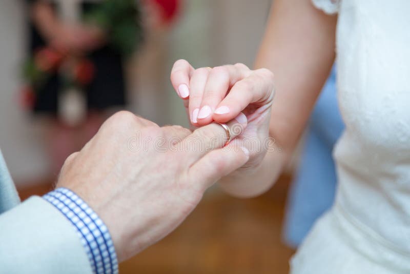 Wedding ring stock photo. Image of committed, hands, happy - 50323076