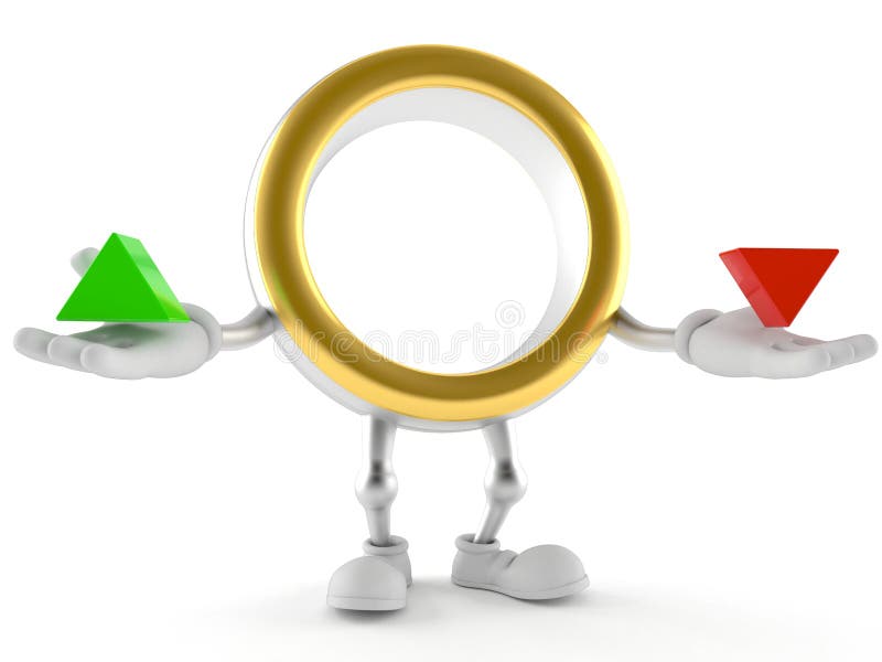 Wedding Ring Character with Chart Stock Illustration - Illustration of ...