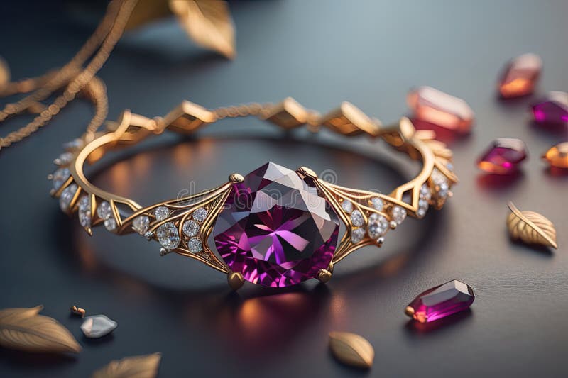 Wedding Ring with Diamonds on a Solid Color Background. Jewelry Stock ...