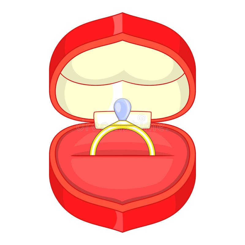 Wedding Ring Icon, Cartoon Style Stock Vector - Illustration of ...