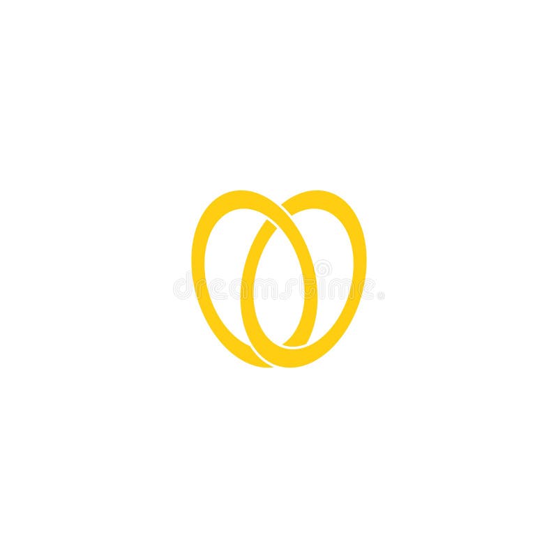 Wedding Ring Icon Logo Vektor Stock Illustration - Illustration of ...