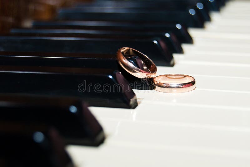 Wedding ring on the keys stock image. Image of steam - 22072619
