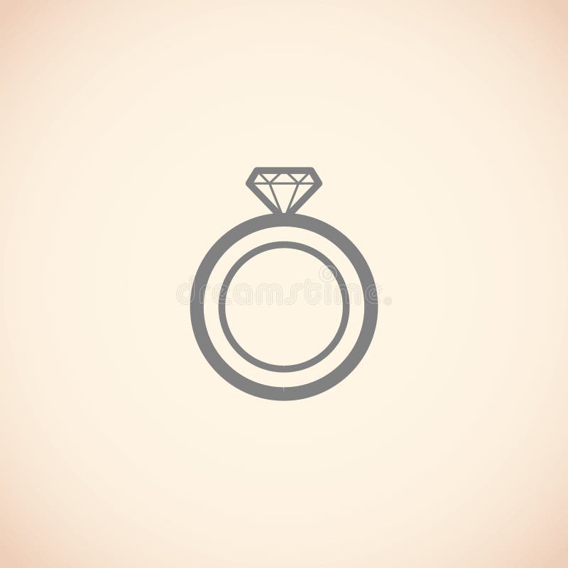 Wedding Ring. Vector Illustration Decorative Design Stock Illustration ...
