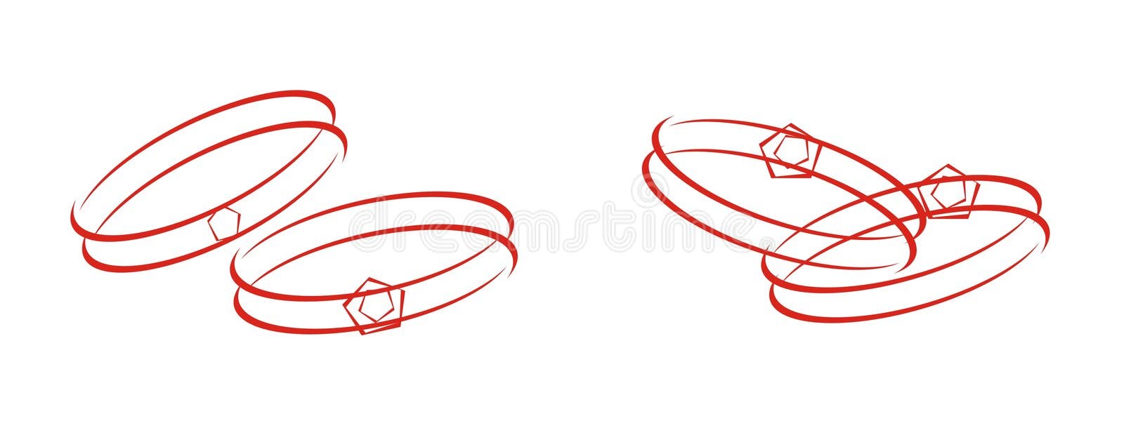 Two rings stock vector. Illustration of marry, chalk - 39122168