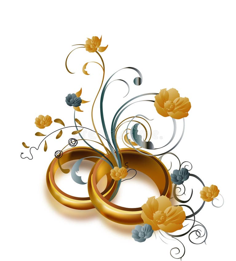 Clip Art Wedding Rings Stock Illustrations – 420 Clip Art Wedding Rings ...