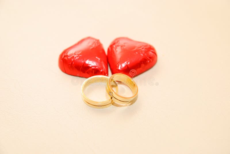 Wedding Rings stock photo. Image of diamond, candy, heart - 18082994