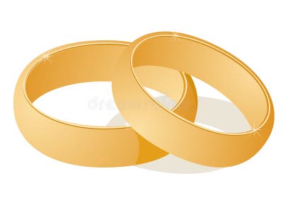 Two Wedding Rings Drawing Stock Illustrations – 546 Two Wedding Rings ...