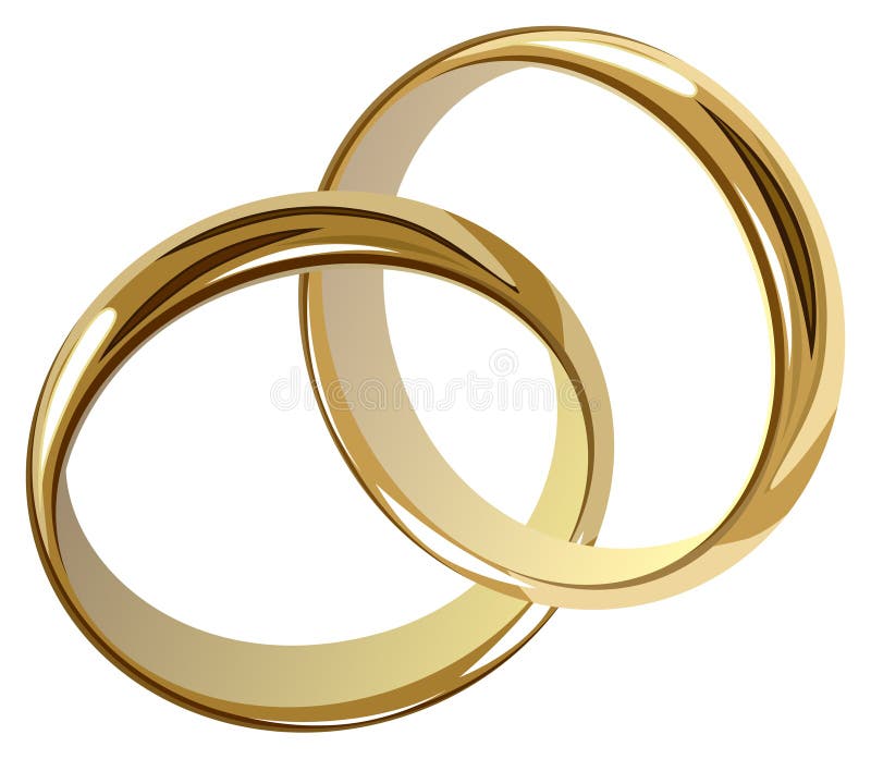 Wedding rings stock vector. Illustration of honeymoon - 21074443