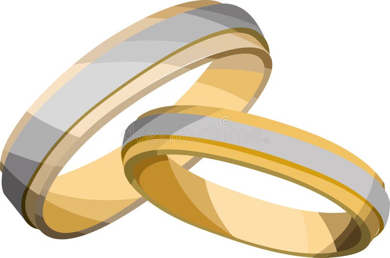Interlocking Wedding Rings Stock Illustrations – 122 Interlocking ...
