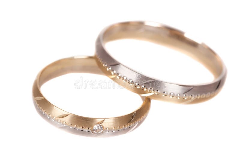 Wedding rings stock photo. Image of simple, pair, rock - 7862796