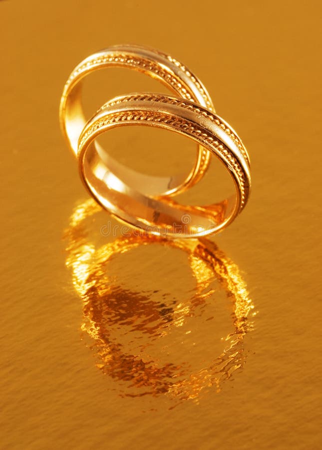 Wedding rings stock photo. Image of honeymoon, love, metal - 4145376