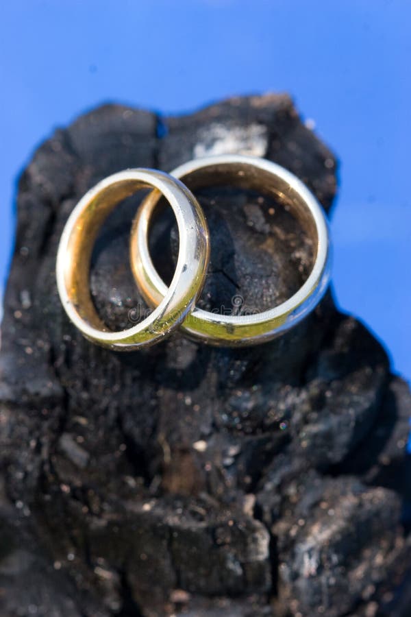 Wedding Rings stock photo. Image of coal, together, symbol - 4973292