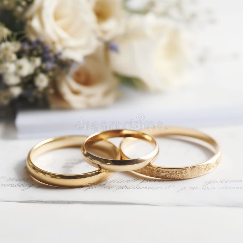 Wedding Rings Background Wallpaper Stock Illustration - Illustration of ...